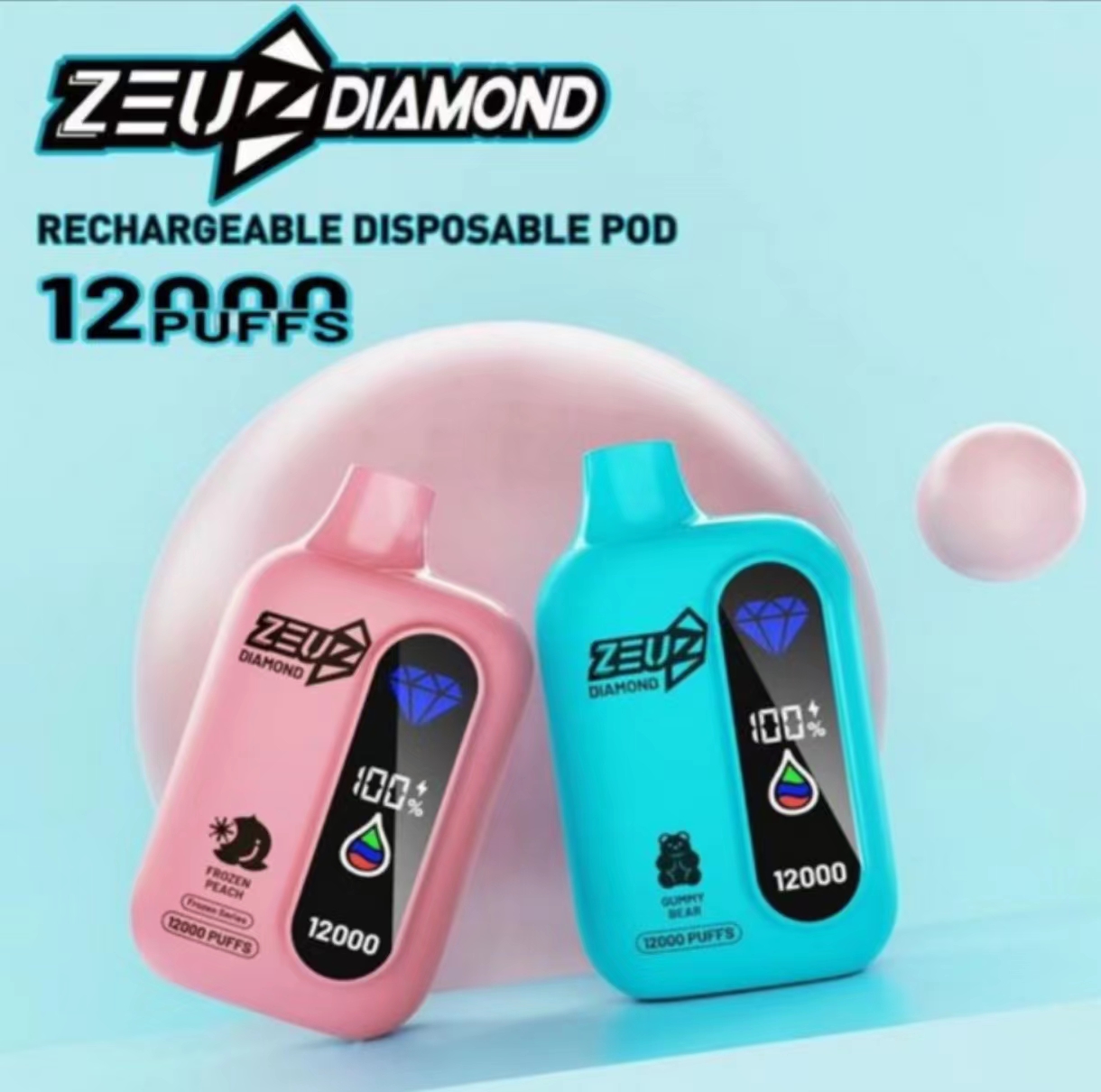 ZEUZ DIAMOND 12,000 PUFFS - Best Vape Online Store in Malaysia