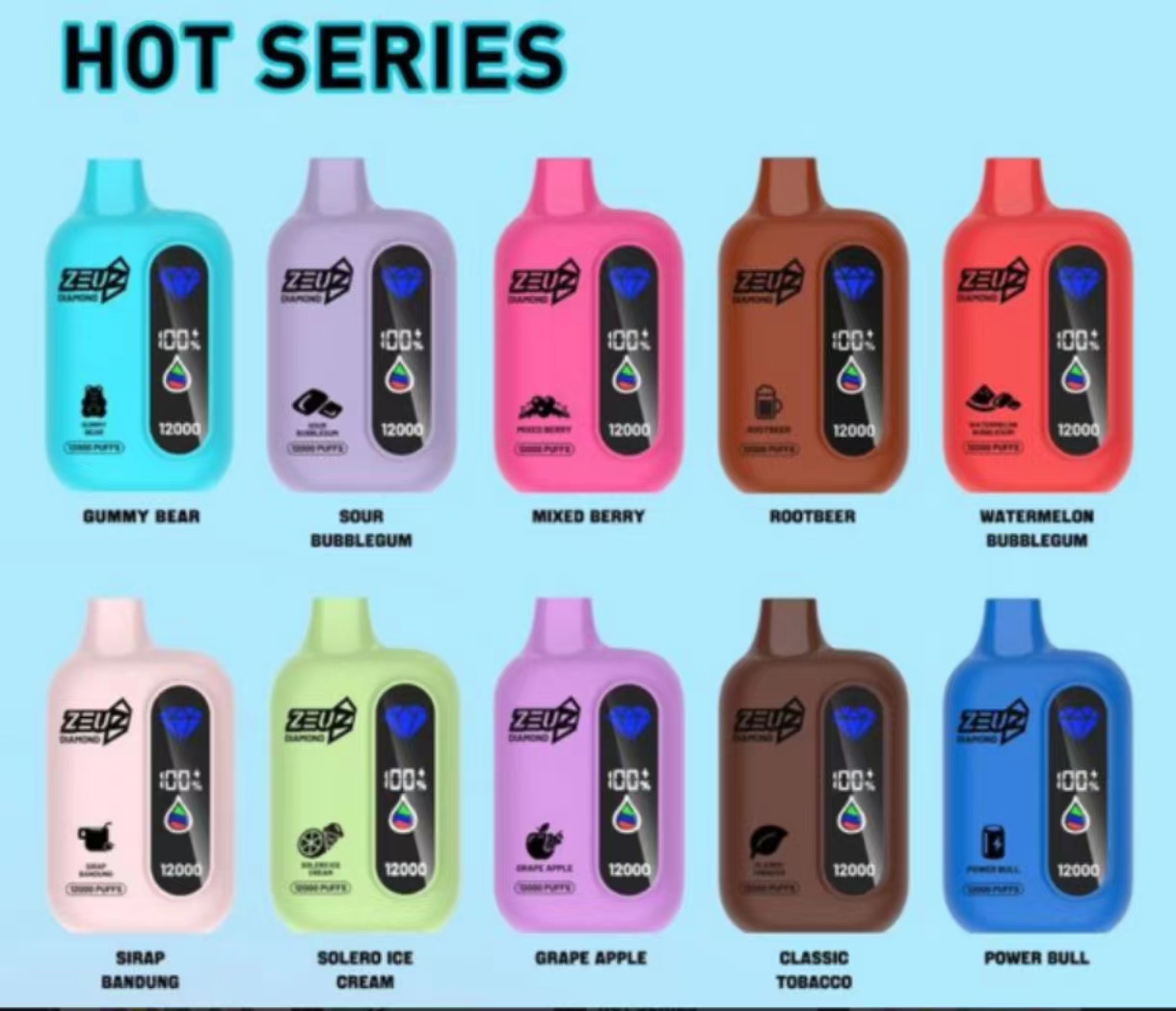 ZEUZ DIAMOND 12,000 PUFFS - Best Vape Online Store in Malaysia